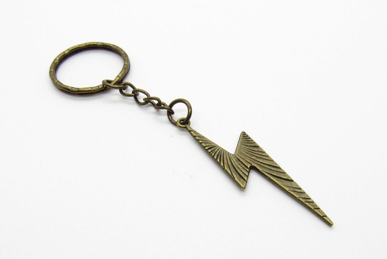 Lightning Bolt Pendant Key Ring Thunder Bolt Key Ring Bolt - Etsy