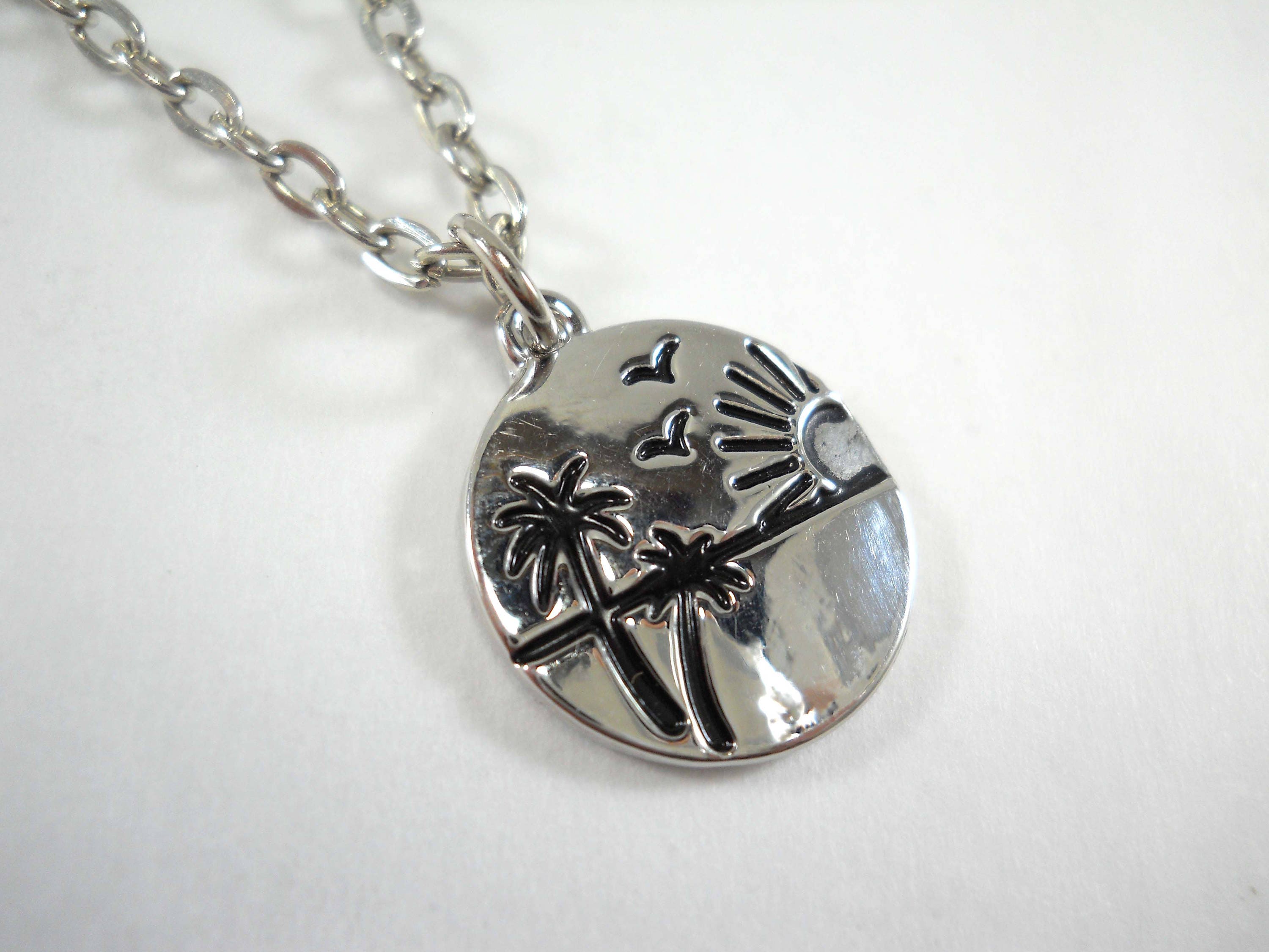 Mens palm tree pendant store
