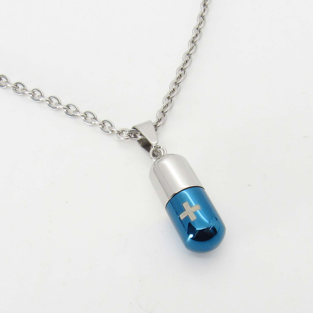 316L Stainless Steel Pill Capsule With Rubber Ring, Water Tight Stash ...