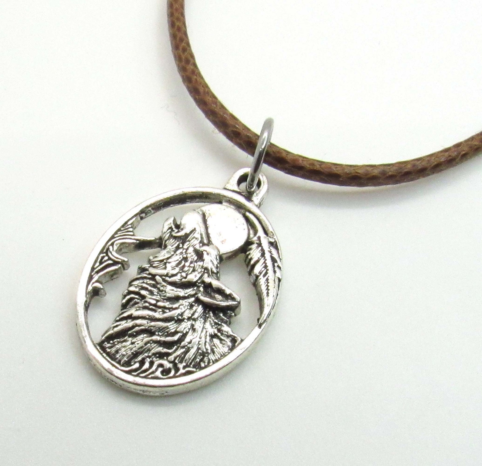 Wolf Charm Necklace, Wolf Pendant, Wolf Jewelry, Wolf Necklace, Wolves ...