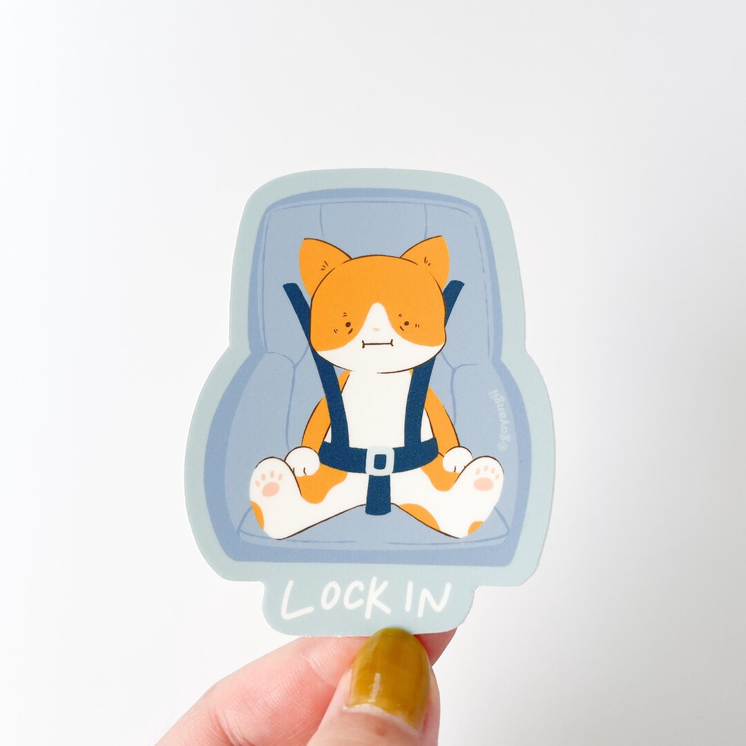 Lock in Waterproof Vinyl Sticker - Etsy