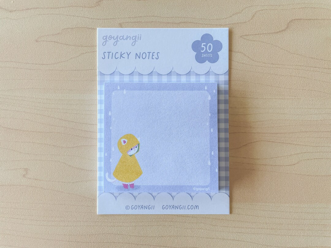 Rainy Cat Sticky Notes / Post-it Notes - Etsy