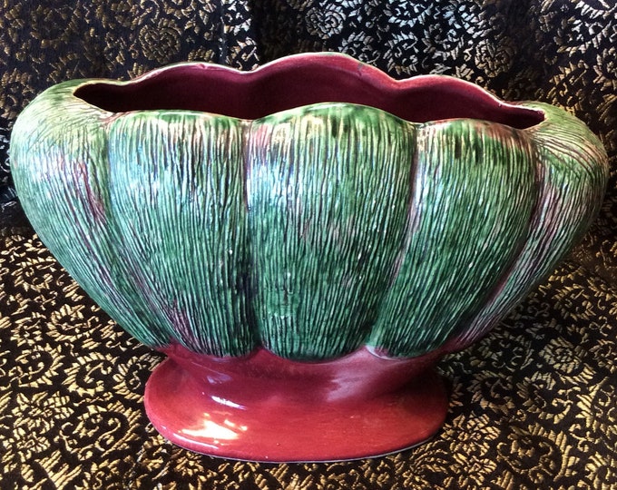 C. 1950's Aborn California Pottery Unique Tree Bark Vase/planter - Etsy