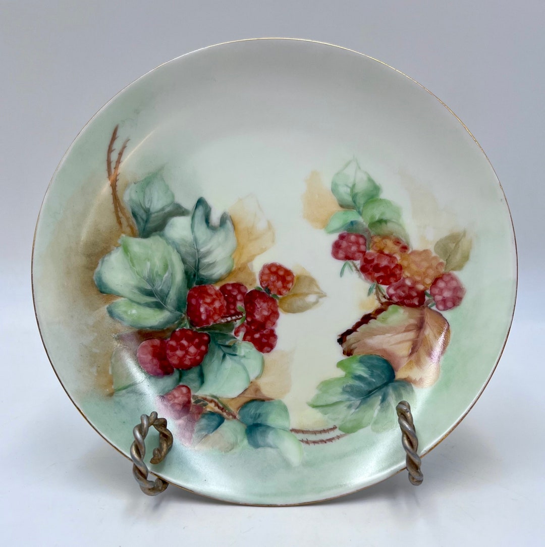 Beautiful Haviland Limoges Hand Painted Porcelain Berry Plate Signed ...