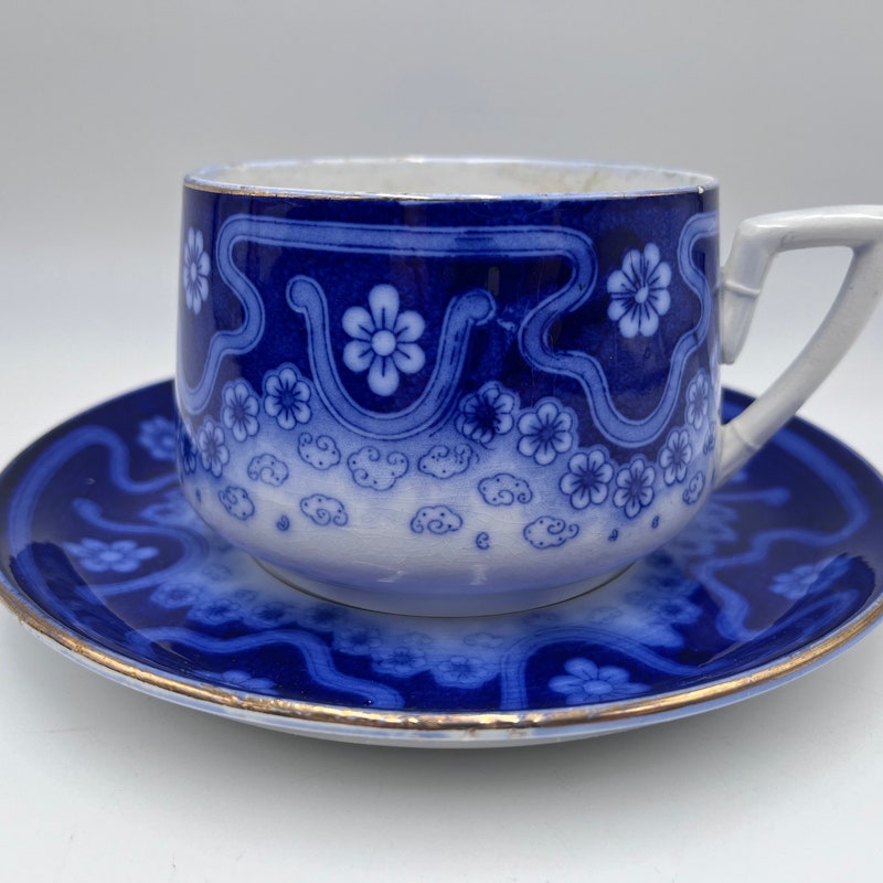 Flow Blue Tea Cup - Etsy
