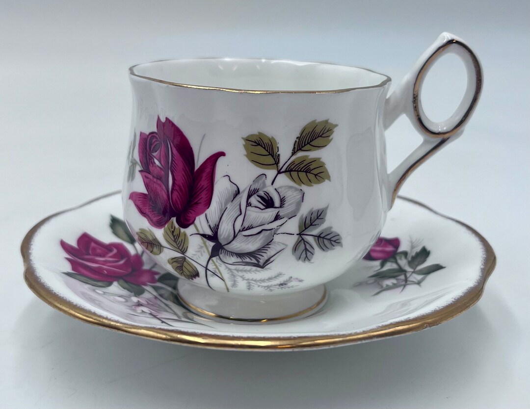 Elizabethan Fine Bone China Cup and Saucer Rose Tea Set by Taylor and ...