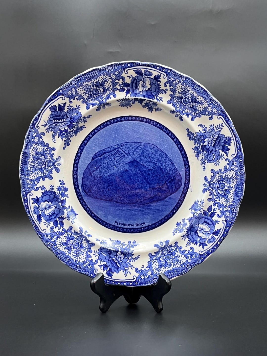 Souvenir Plate "plymouth Rock", W. Adams & Sons, the Adams Souvenir ...