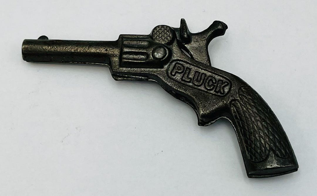 Antique Iron pluck Toy Cap Gun C. 1930's - Etsy