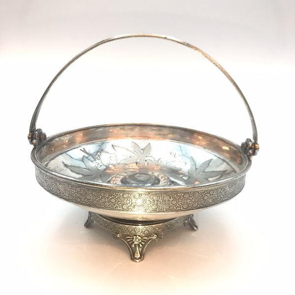 Meriden Silver Brides Basket - Etsy