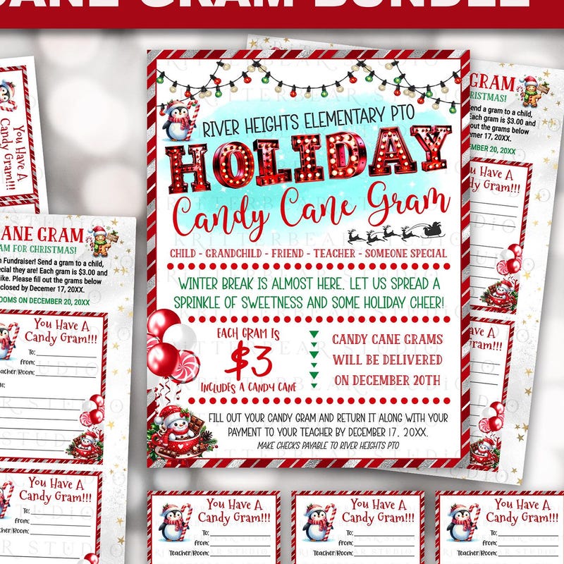 Holiday Candy Gram - Etsy