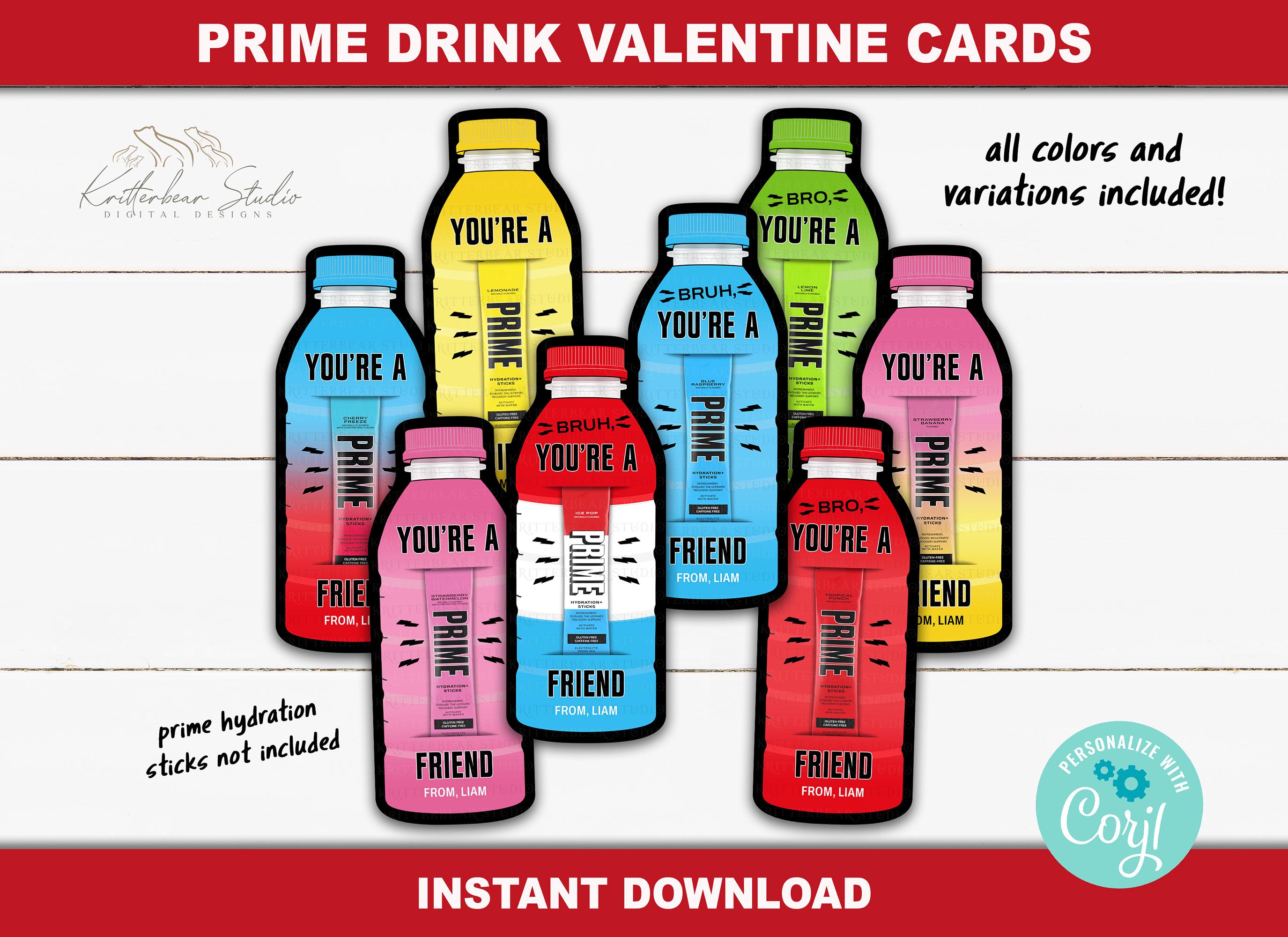 Kids Valentines Cards: Prime Hydration Printable Sports Drink ...