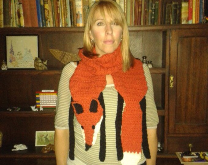 CROCHET FOX SCARF Pdf Crochet Pattern - Etsy