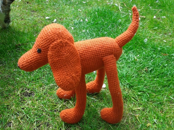 IRISH RED SETTER Dog soft toy pdf crochet pattern | Etsy