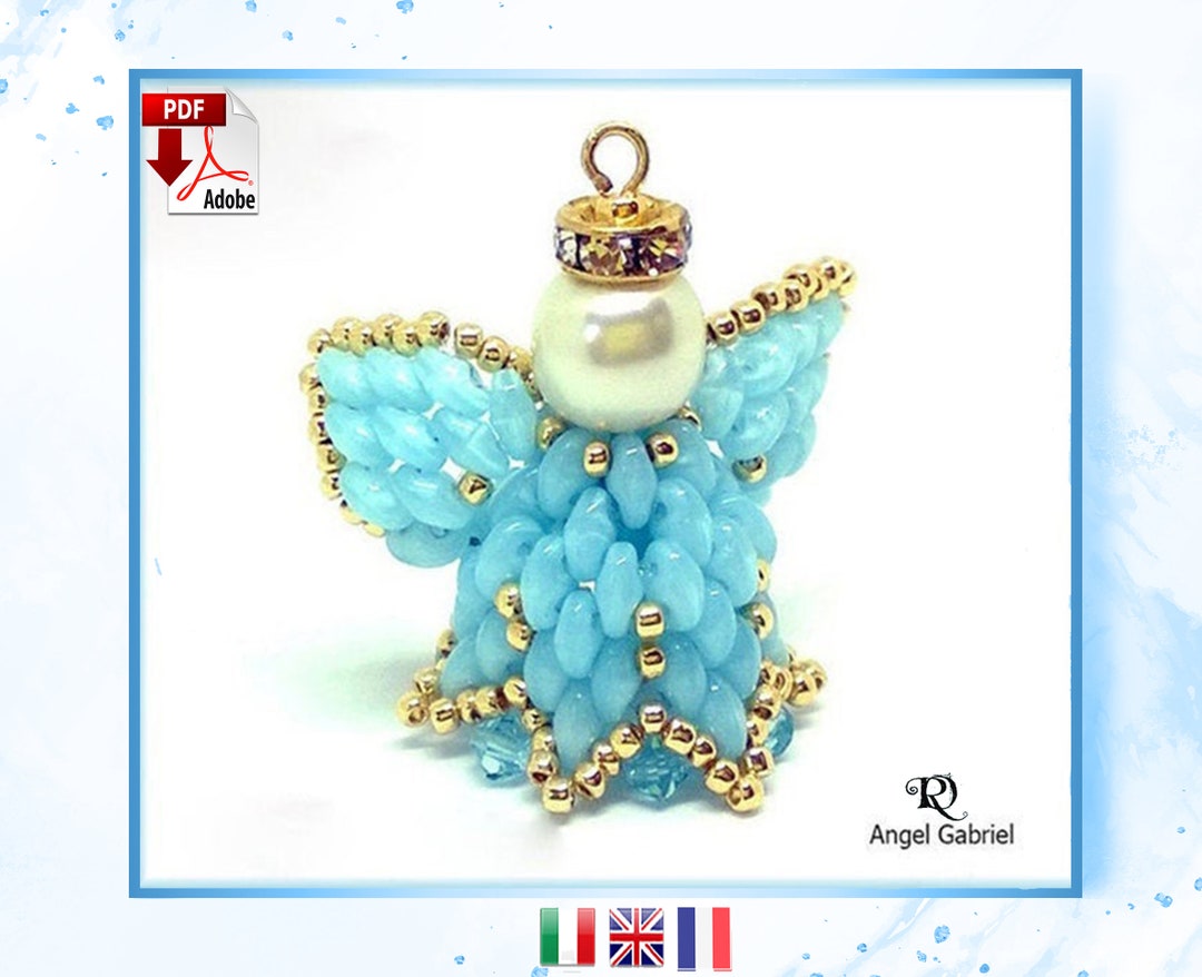 Beaded Angel, Angel Bead, Tutorial With Superduo, Angel Gabriel, by ...