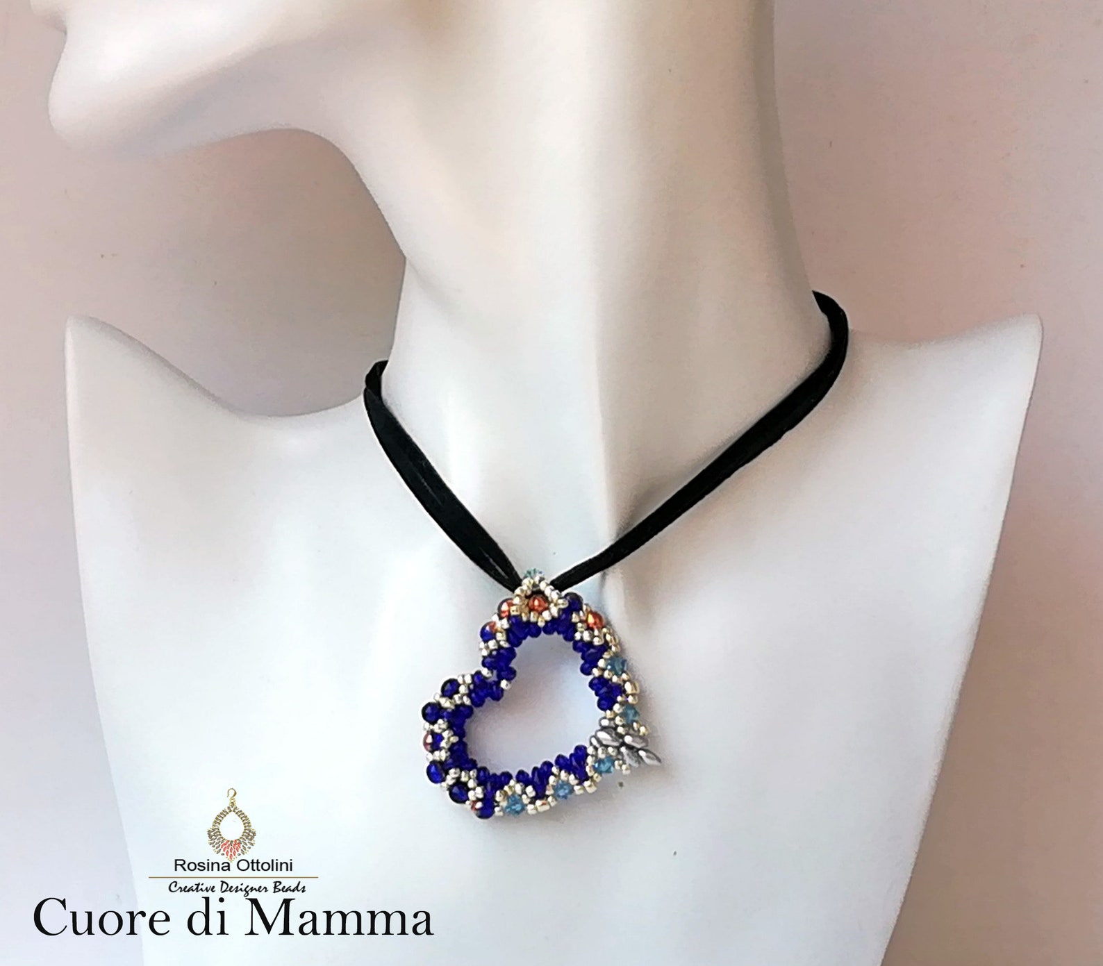 Asymmetrical Perforated Heart Pendant Heart for Mother's - Etsy