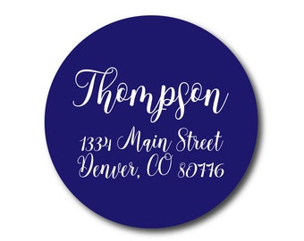 Custom Round Address Sticker Labels Return Address Labels, Envelope ...