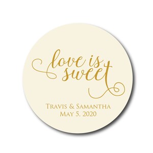 Wedding Favor Stickers Wedding Stickers Love is Sweet Stickers Favor ...