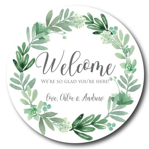 Wedding Welcome Stickers Welcome Bag Label Welcome Box Label - Etsy