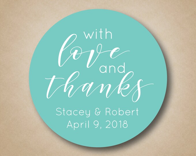 Heart Favor Stickers Personalized Heart Shaped Labels Custom - Etsy