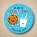 Valentines Stickers the Perfect Pair Stickers Milk and Cookies Stickers ...