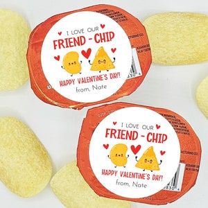 Classroom Valentine Stickers - Potato Chip Bag Valentine Stickers, I ...
