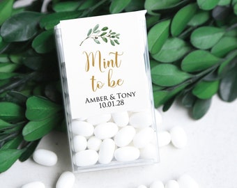 Wedding Favor Sticker Mint to Be Stickers Breath Mint Labels, Bridal ...