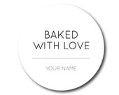 Baked With Love Stickers From the Kitchen of Stickers Baked - Etsy