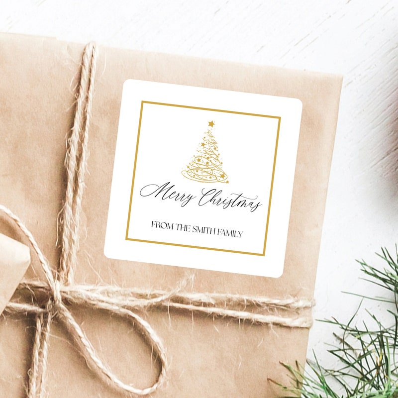 Christmas Tree Label - Etsy