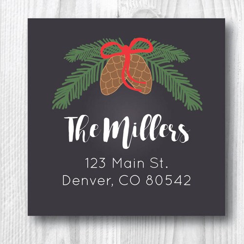 Christmas Address Label Holiday Address Label Return Address - Etsy