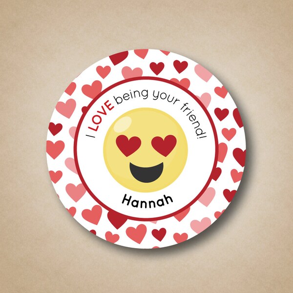 Heart Eyes Emoji Stickers - Etsy