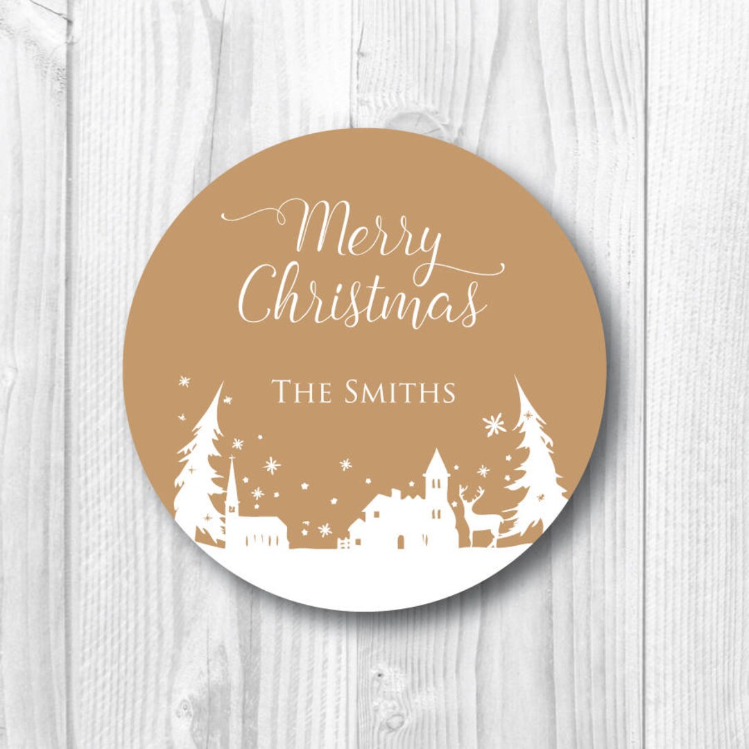 Christmas Gift Labels Personalized Christmas Stickers Custom Gift Tags ...