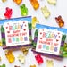 Kids Classroom Valentine Stickers - Gummy Bear Fruit Snack Valentine ...