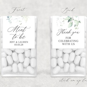 Wedding Favor Sticker - Mint to Be Stickers - Breath Mint Labels, Mint ...