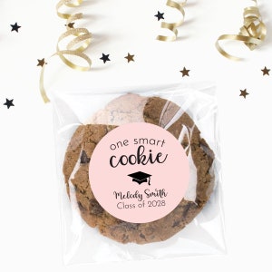 One Smart Cookie Stickers and Bags Set - Graduation Party Favors, One ...