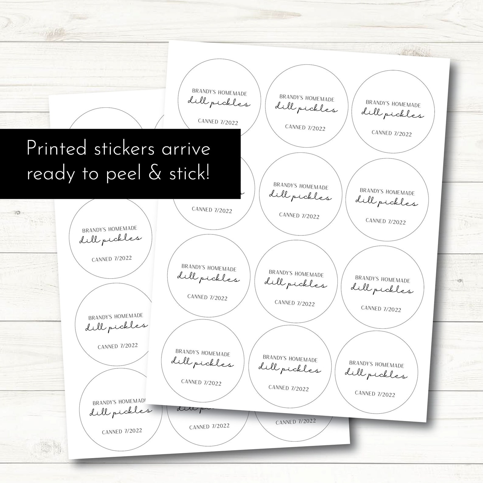 Canning Labels Mason Jar Labels Pickle Labels Homemade Canning - Etsy