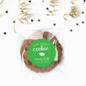 One Smart Cookie Stickers and Bags Set - Graduation Party Favors, One ...