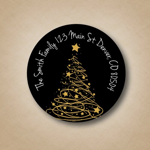 Christmas Return Address Labels Holiday Return Address - Etsy