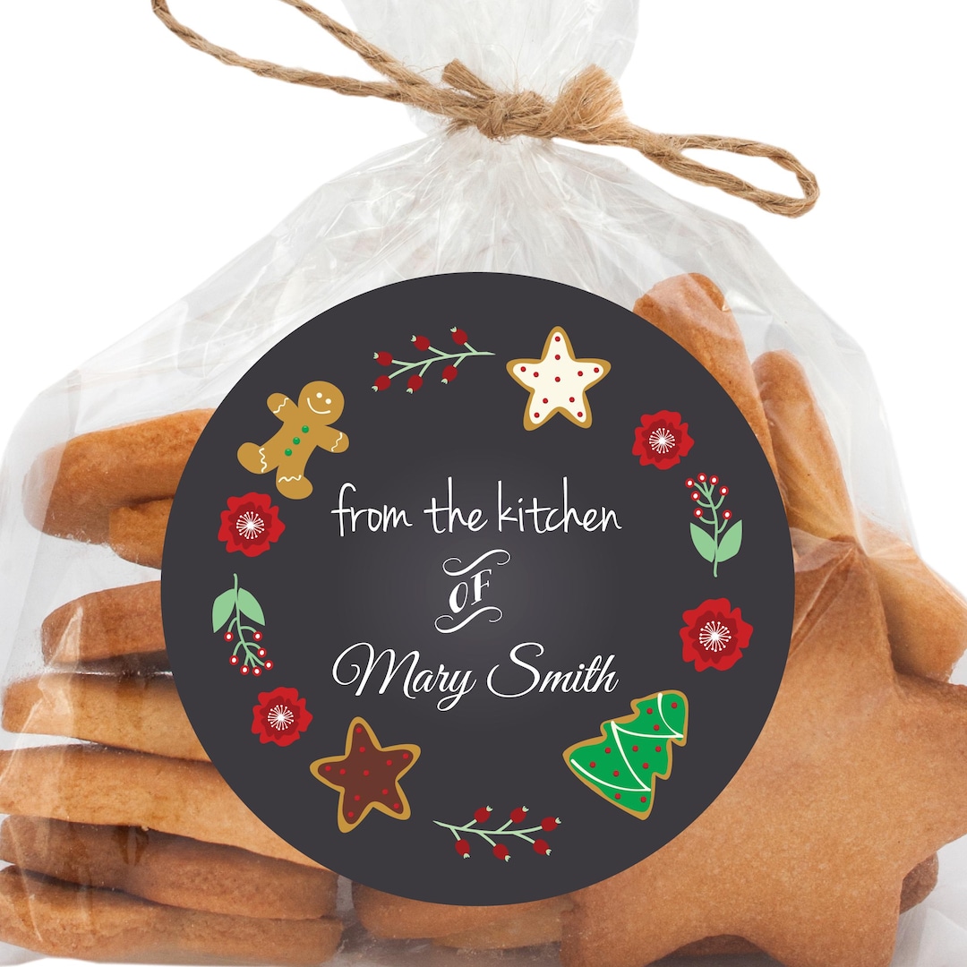 From the Kitchen of Labels - Holiday Baking Stickers, Christmas Baked ...