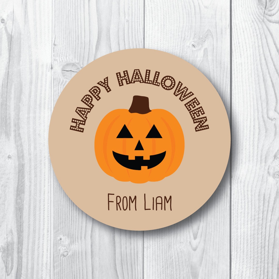 Halloween Stickers - Pumpkin Jack O Lantern Halloween Stickers Treat ...