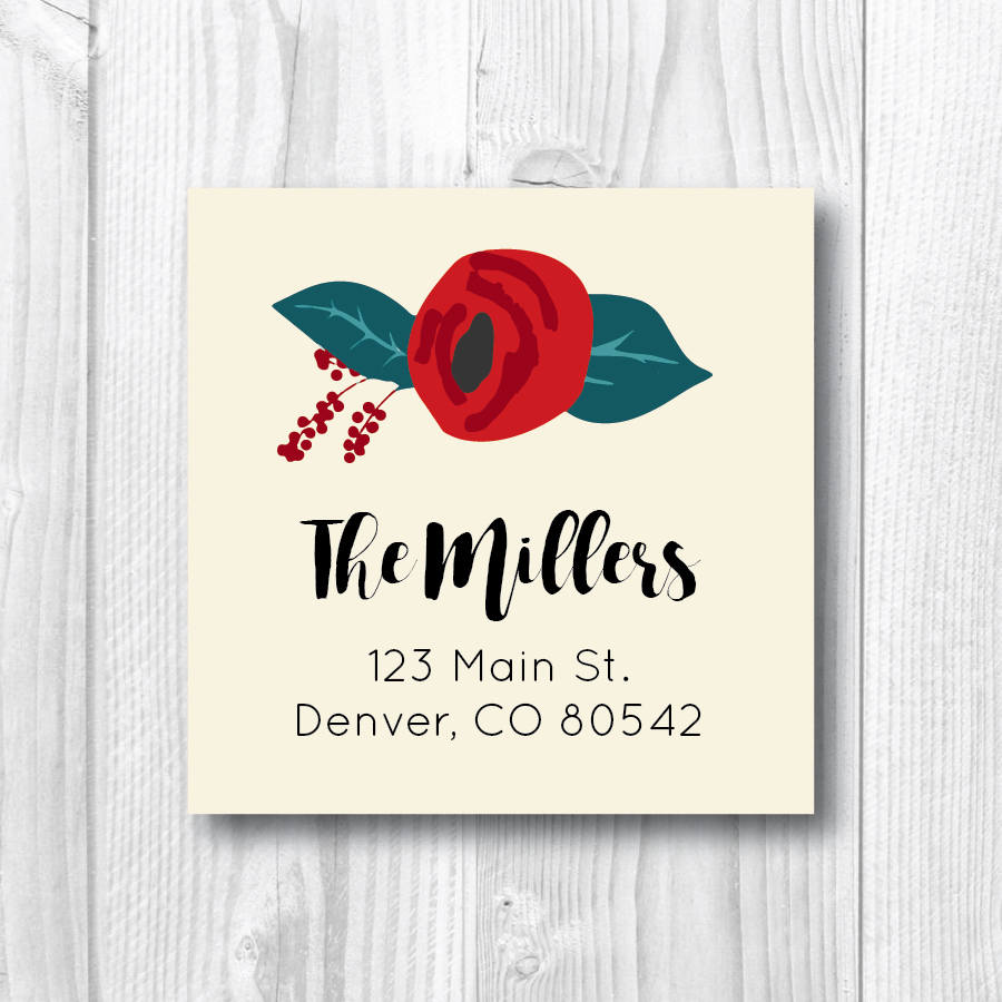 Return Address Labels Holiday Address Labels Christmas Address Labels ...