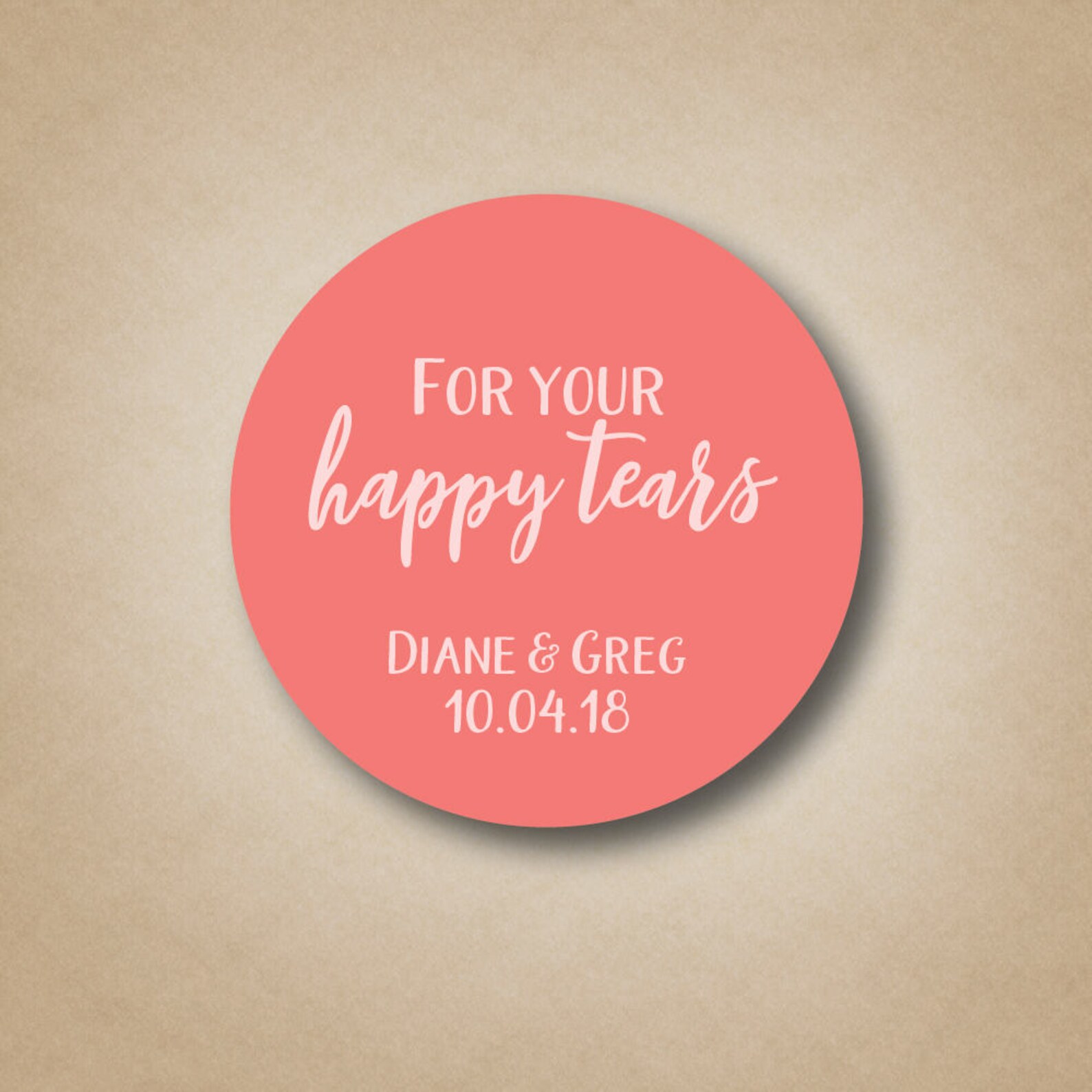 For Your Happy Tears Stickers Happy Tears Labels Tissue Box - Etsy