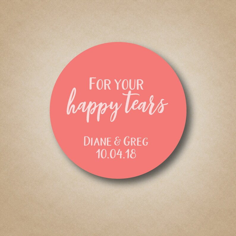 For Your Happy Tears Stickers Happy Tears Labels Tissue Box - Etsy