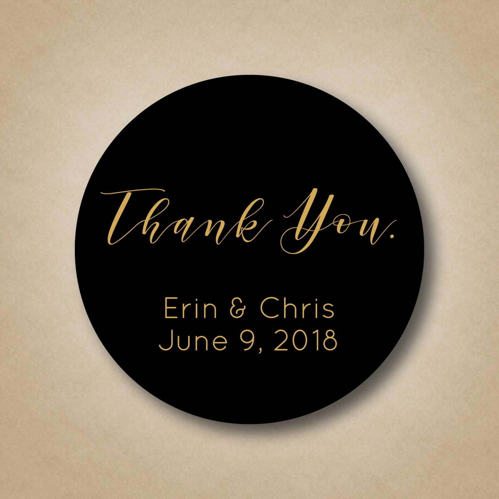 Wedding Stickers Thank You Labels Custom Wedding Favor - Etsy
