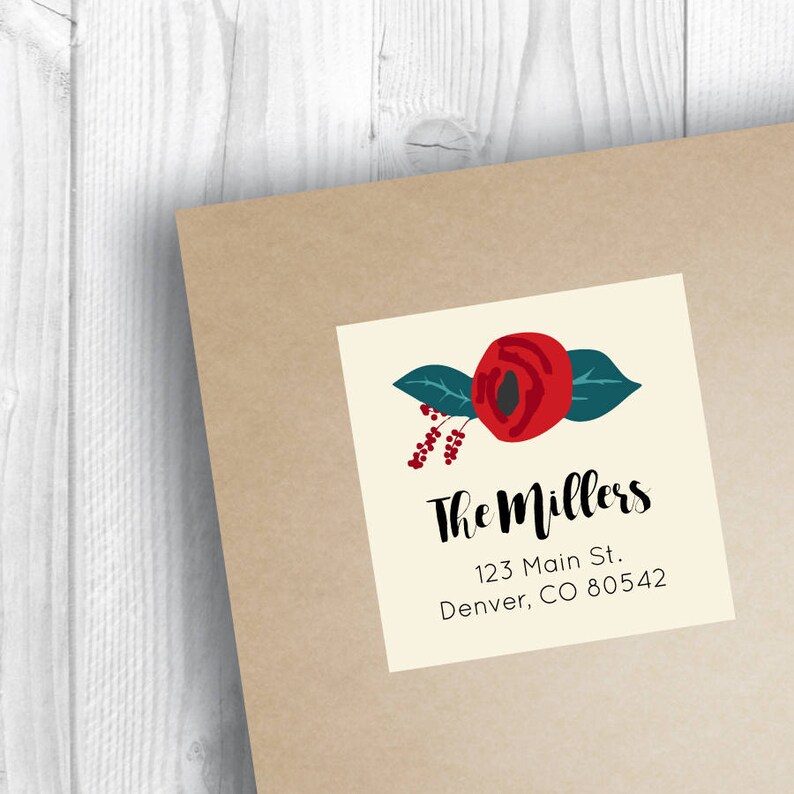 Return Address Labels Holiday Address Labels Christmas Address - Etsy