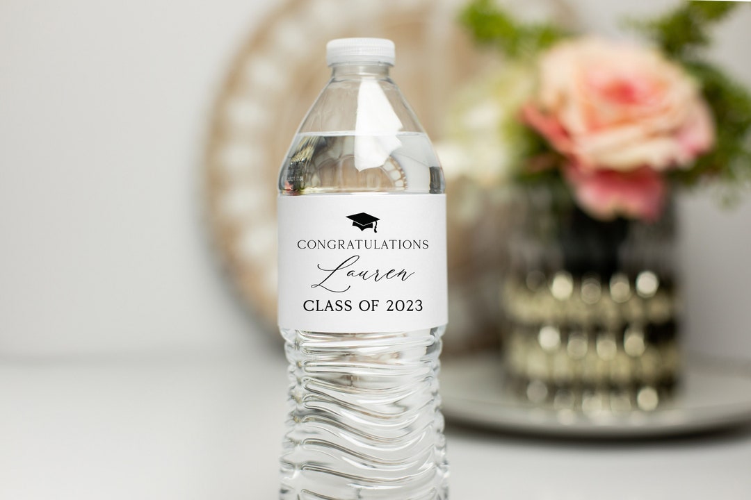 Graduation Water Bottle Label - Graduation Party Water Bottle Label ...
