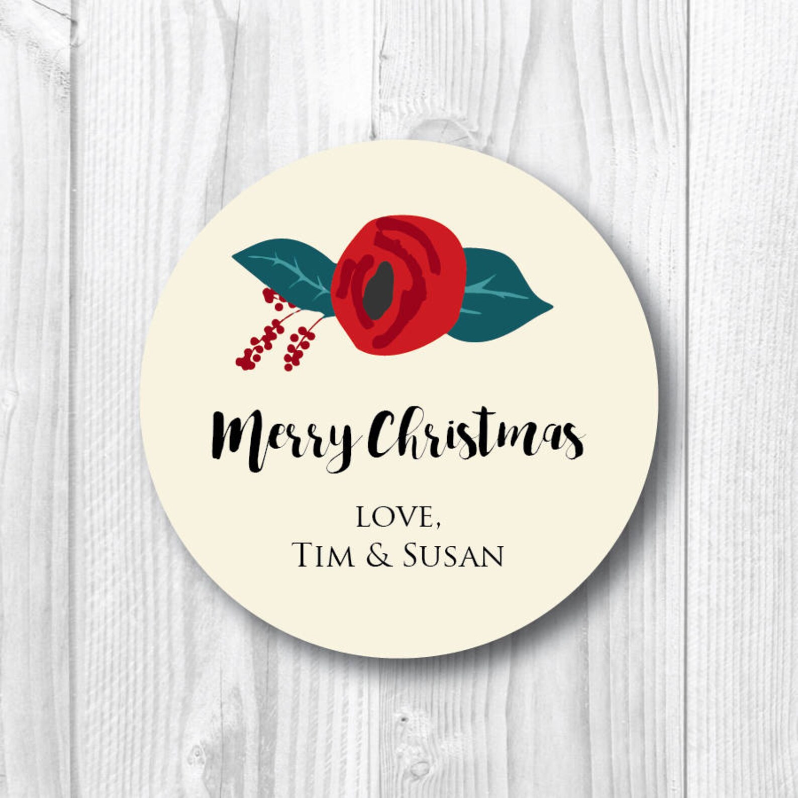 Christmas Gift Labels Christmas Stickers Christmas Gift Tags | Etsy