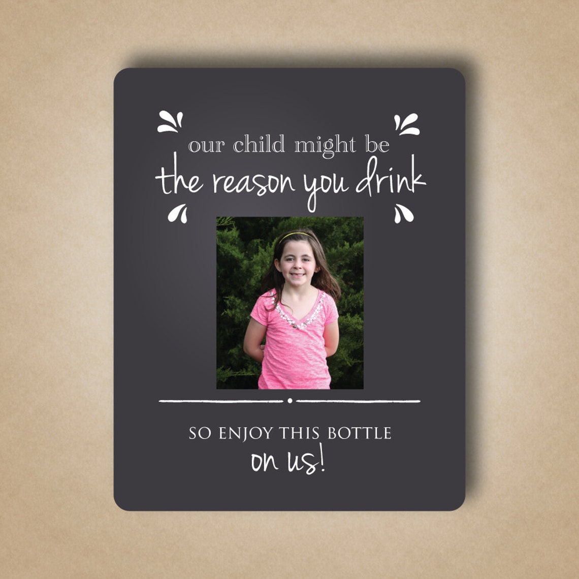 Our Child Might be the Reason You Drink Wine Bottle Labels | Etsy