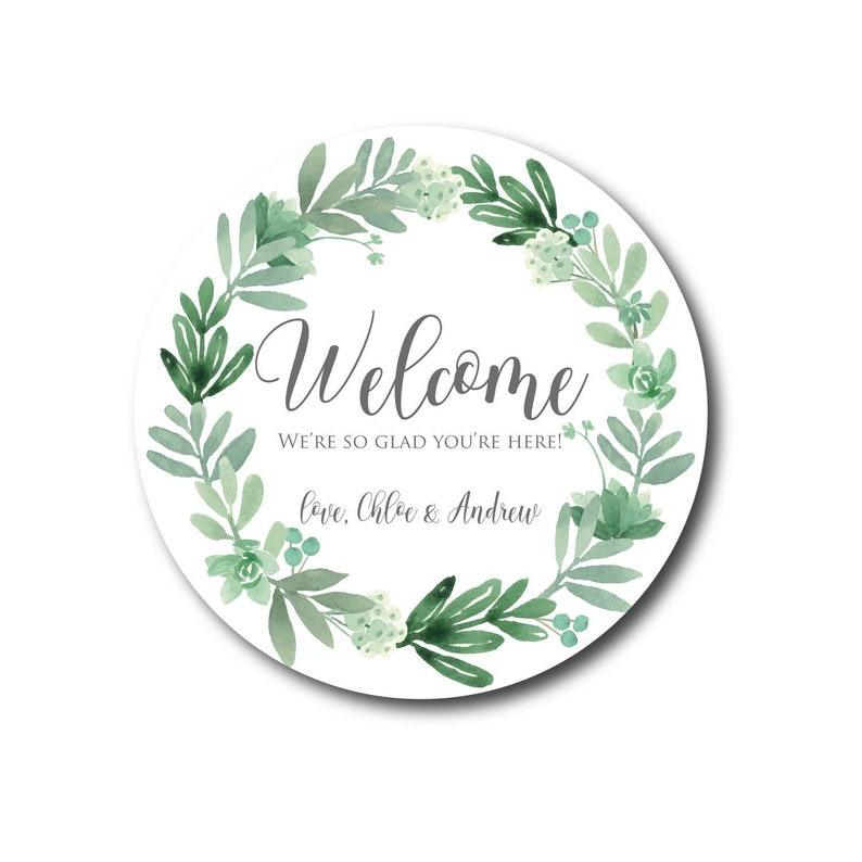 Welcome Stickers Wedding Welcome Labels Wedding Welcome Bag - Etsy