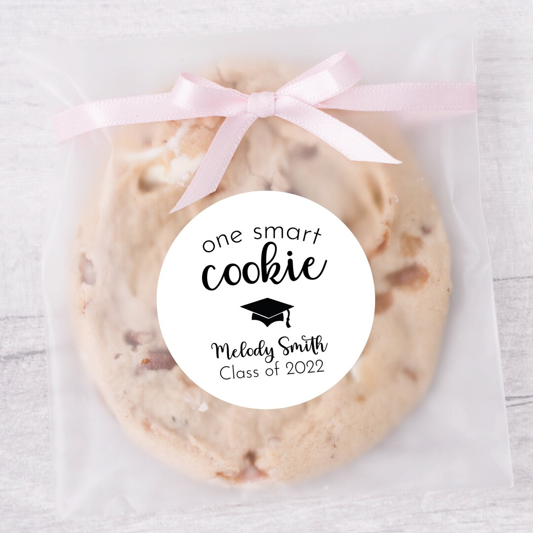 Graduation Stickers - One Smart Cookie Sticker, Graduation Party ...