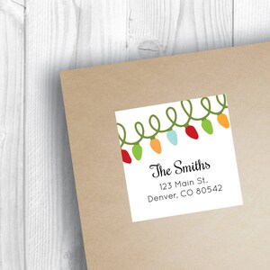 Return Address Labels Christmas Address Labels Personalized Holiday ...